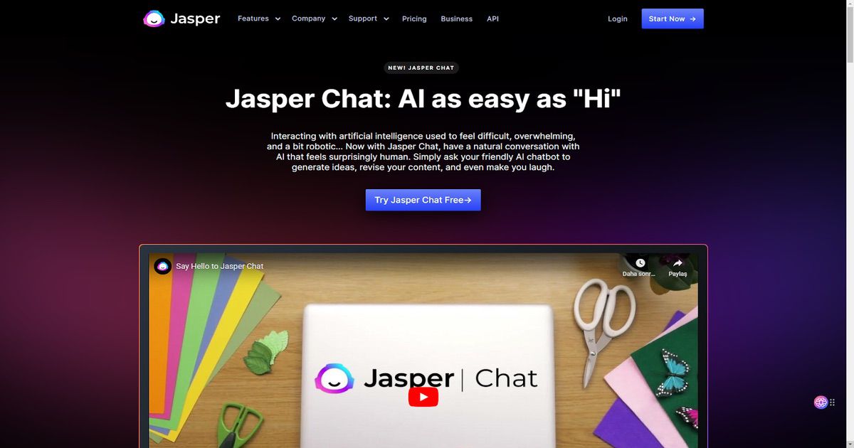 Jasper Chat 』ChatGPT より前にリリースされた高性能AIライティングツール」